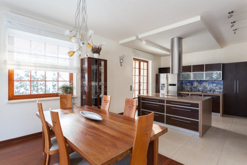 Classy Kitchen Interior stock photo. Image of home, furniture - 34634290
