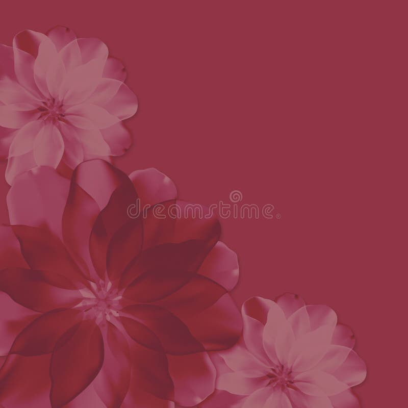 Classy Red Floral Background Paper Stock Illustration - Illustration of ...