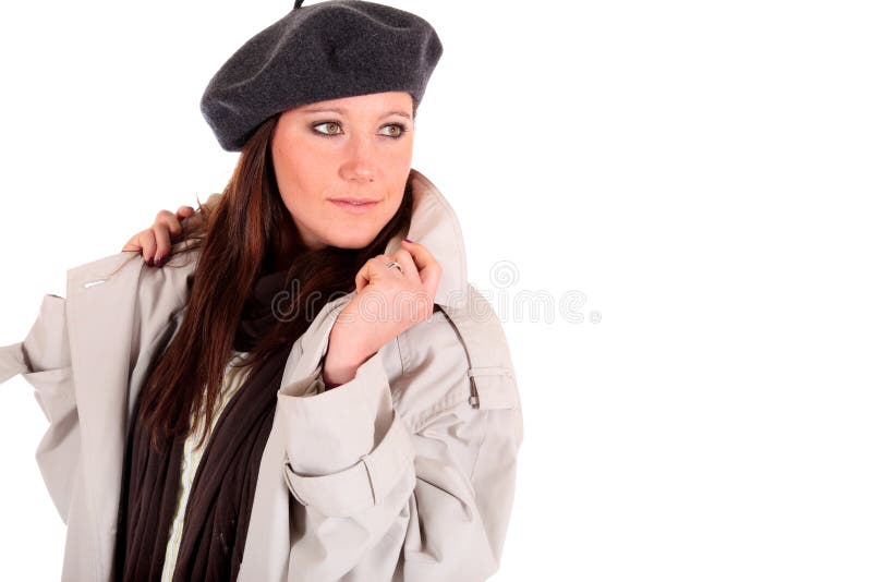 Classy Smiling Brunette Woman Stock Image - Image of vital, young: 13410483