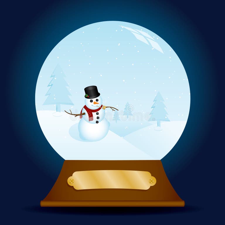 Snowman Snow Globe Stock Illustrations – 6,619 Snowman Snow Globe Stock ...