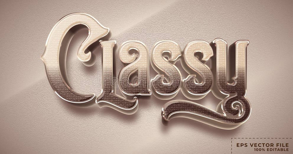 Classy text effect stock vector. Illustration of embossed - 396365739