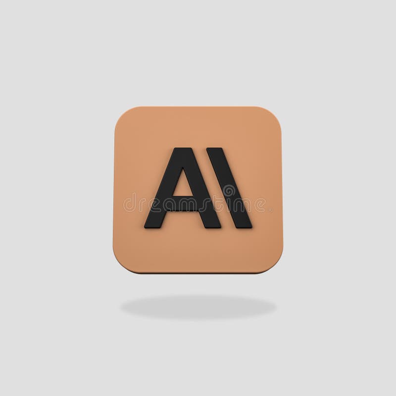 Claude AI Old App Icon on Flat Gray Background Editorial Photo ...