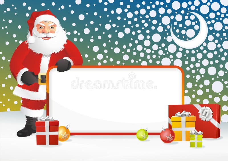 Jultomtens Ram vektor illustrationer. Illustration av bakgrund - 7399358