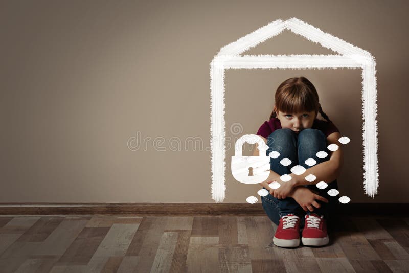 Claustrophobia. Scared Girl Feeling in Closed Space and Crying Stock ...