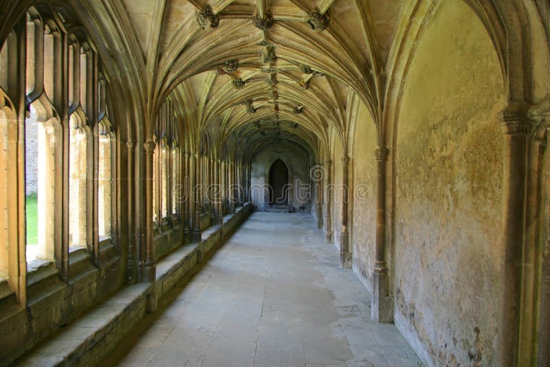 Claustros De La Abadía De Lacock (paisaje) Imagen de archivo - Imagen ...