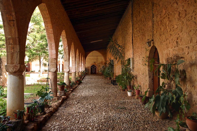 Claustrum stock image. Image of island, arches, perspective - 10732141