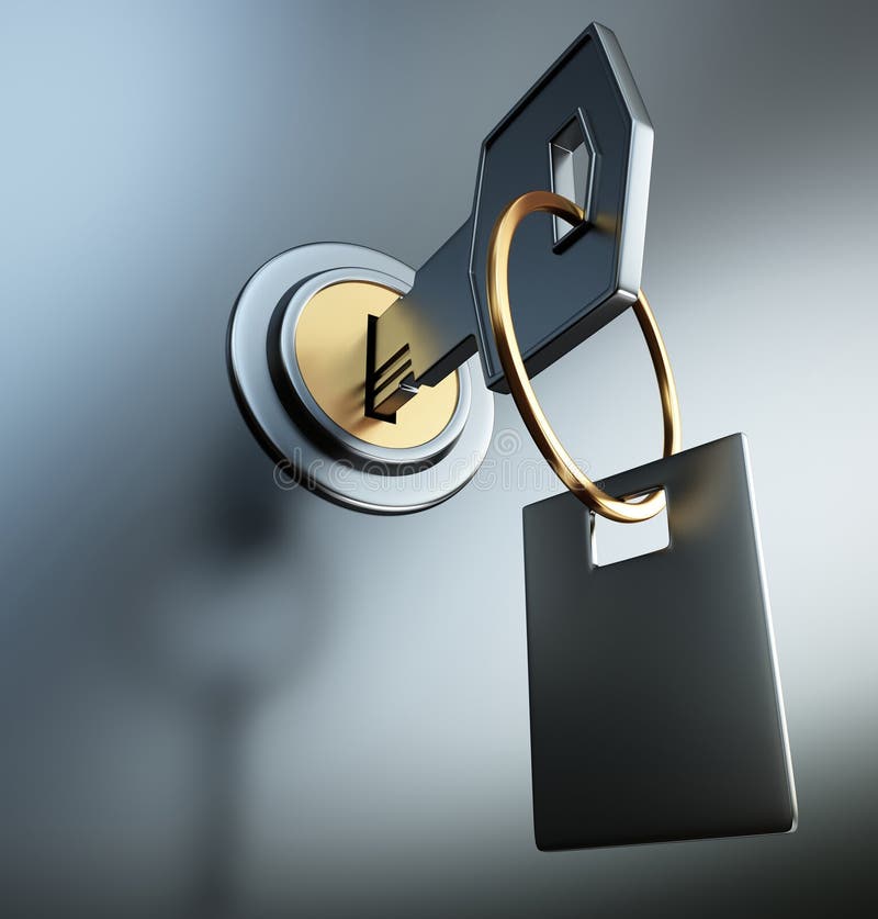 Clave stock de ilustración. Ilustración de entrada, puerta - 16329252