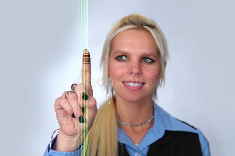 Clave De La Mujer Y De Barras Foto de archivo - Imagen de ordenador ...