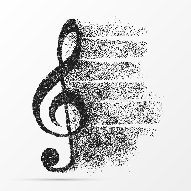 Clave De Sol Creativa Diseño Abstracto Símbolo Vector Ilustración del ...