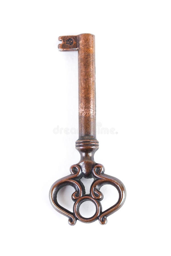 Clave Oxidado Aislado En El Fondo Blanco Imagen de archivo - Imagen de ...