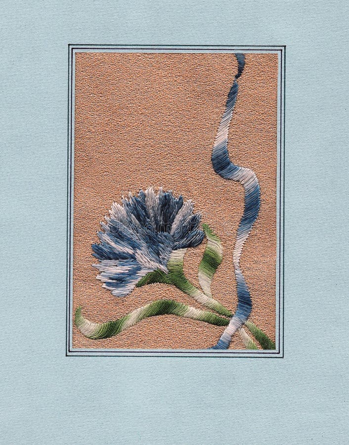 Clavel azul. foto de archivo. Imagen de matices, marco - 11717974