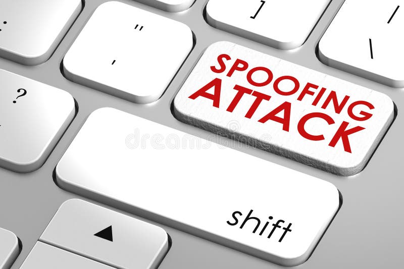 Clavier Avec Mot D'attaque D'usurpation Illustration Stock ...