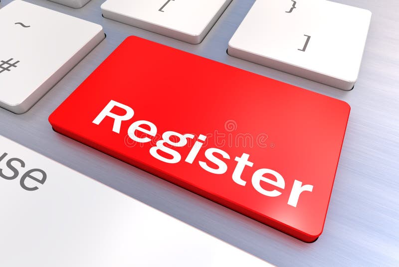 Bouton de s'inscrire illustration stock. Illustration du ouverture ...