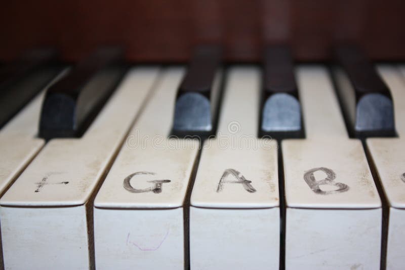 Clavier De Piano Avec Des Notes Image stock - Image du noir, clés: 32050699