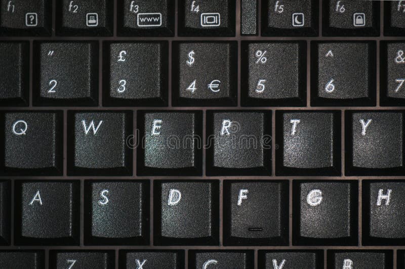 Clavier QWERTY image stock. Image du clavier, ordinateur - 76474133