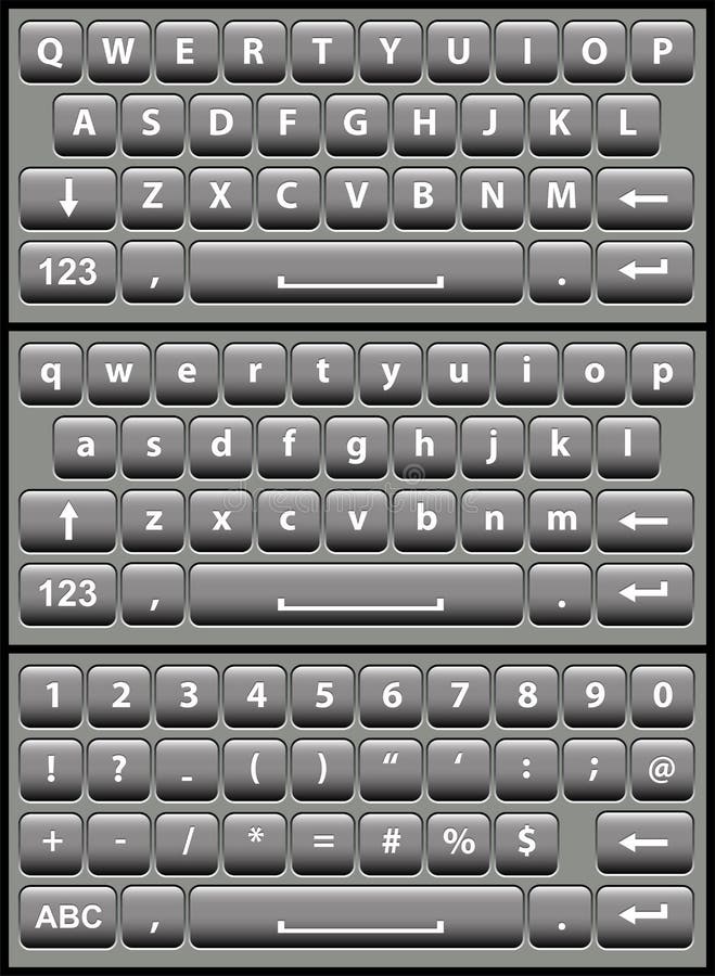 Clavier virtuel illustration de vecteur. Illustration du virtuel - 26788910