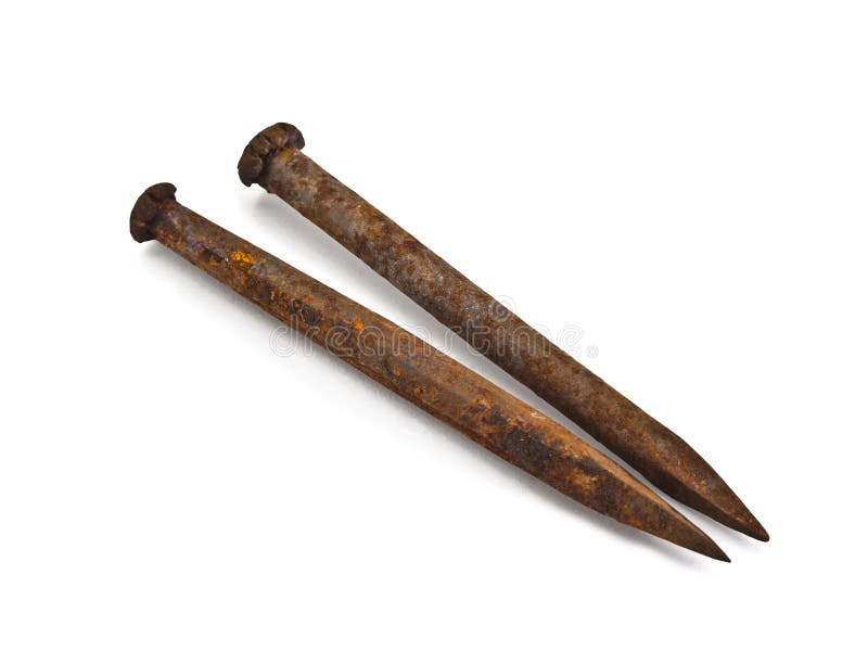 Clavos Oxidados Foto de archivo - Imagen: 18691350