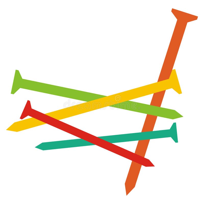 Clavos grandes ilustración del vector. Ilustración de impar - 2662968