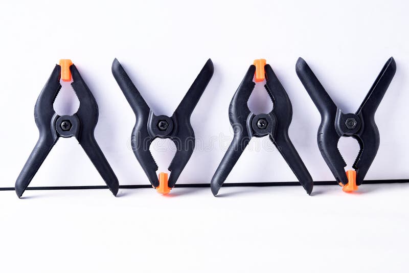 Claw Clamp Clamp Plastic Nailer Tool To Fasten Hold Stock Photo - Image ...