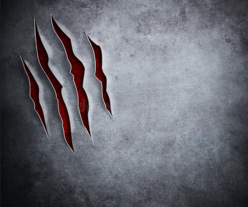 Realistic Claw Rip Slash Pattern on Transparent Background. Vector ...