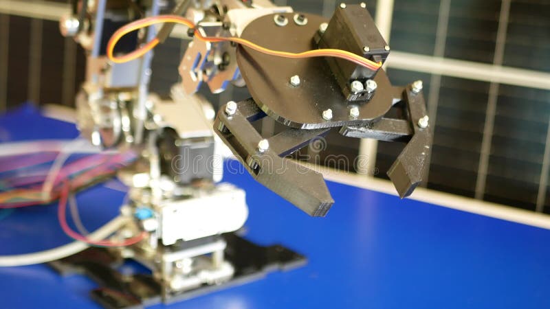 Claw Gripper Clamp with Servo Motor for Mechanical Robot Arm Stock ...