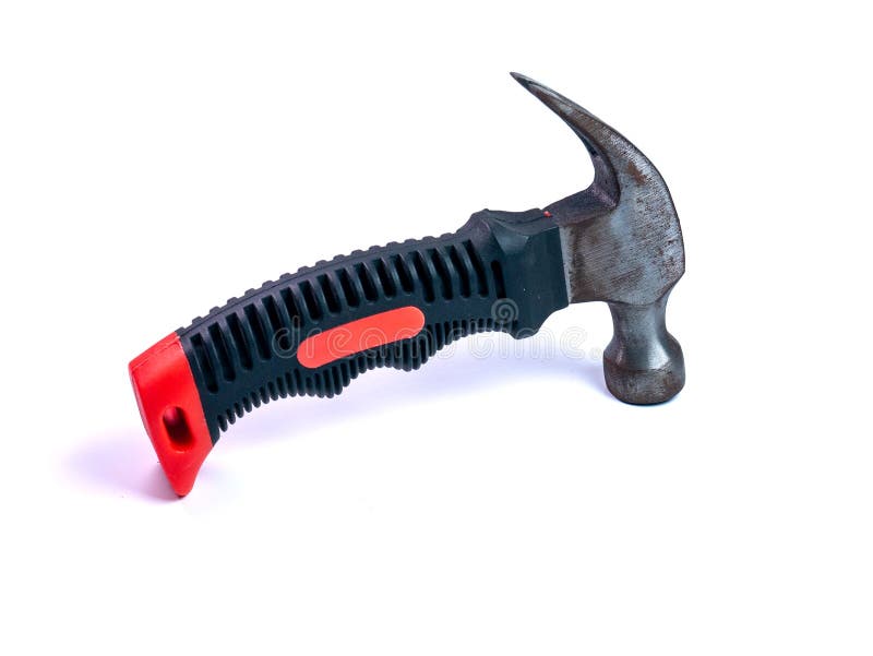 Claw Hammer Tool Made of Iron with a Comfortable Rubber Handle Stock ...