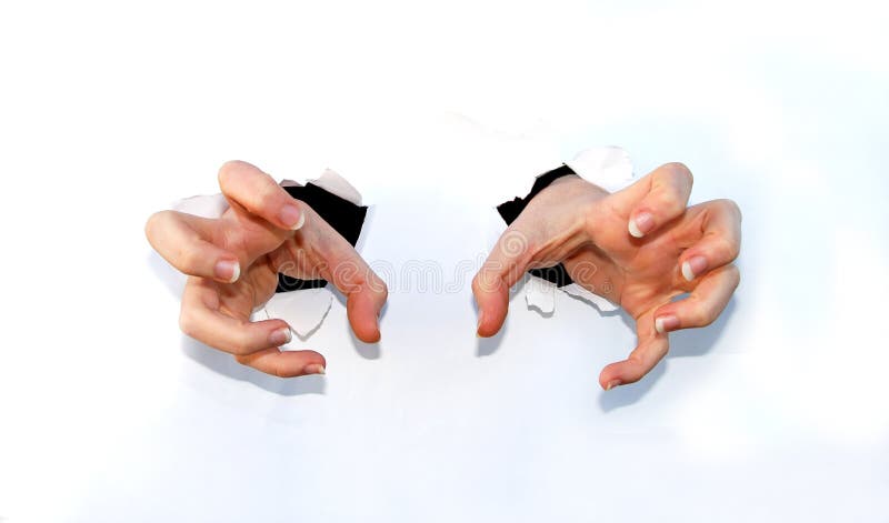 Claw hands stock image. Image of puncture, asian, paper - 7691969