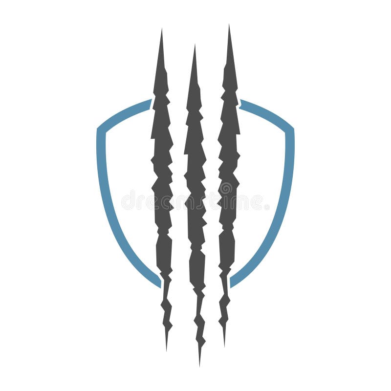 Claw icon logo design stock illustration. Illustration of silhouette ...