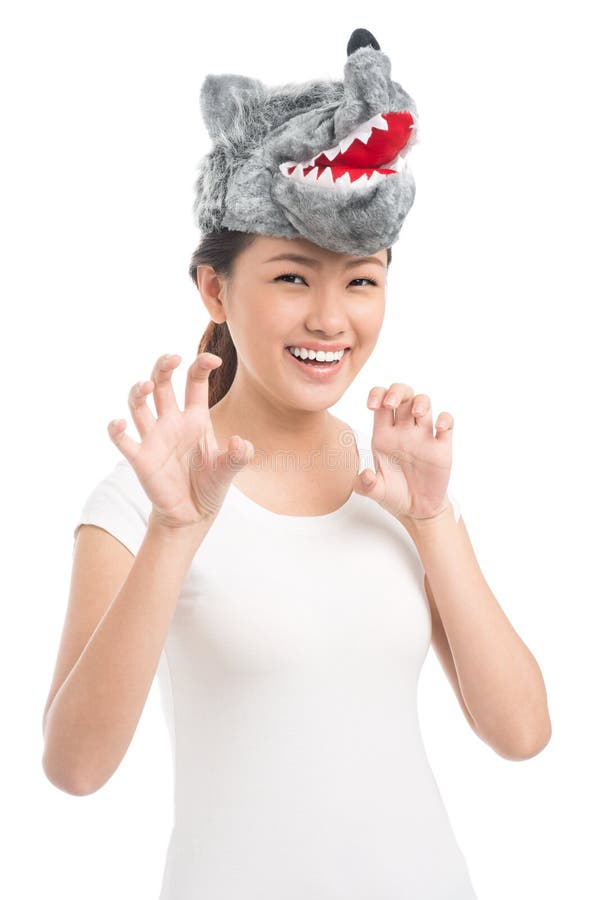 Claw-like gesture stock image. Image of carnival, grin - 42842161