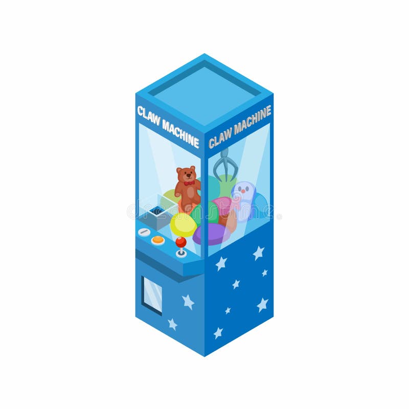 Claw Machine Game Isometric Illustration Vector Stock Vector ...