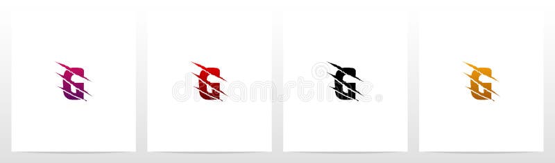 Claw Marks on Letter Logo Design G Stock Vector - Illustration of nail ...