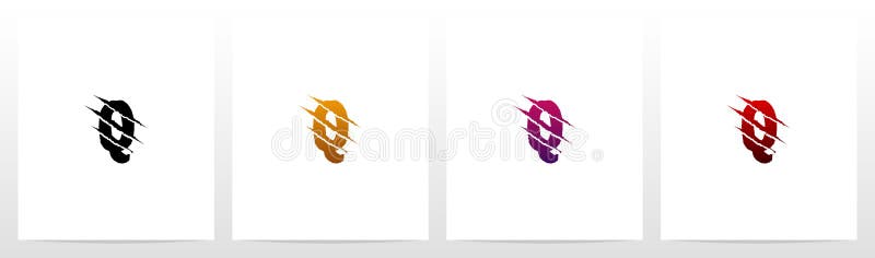 Claw Marks on Letter Logo Design Q Stock Vector - Illustration of ...