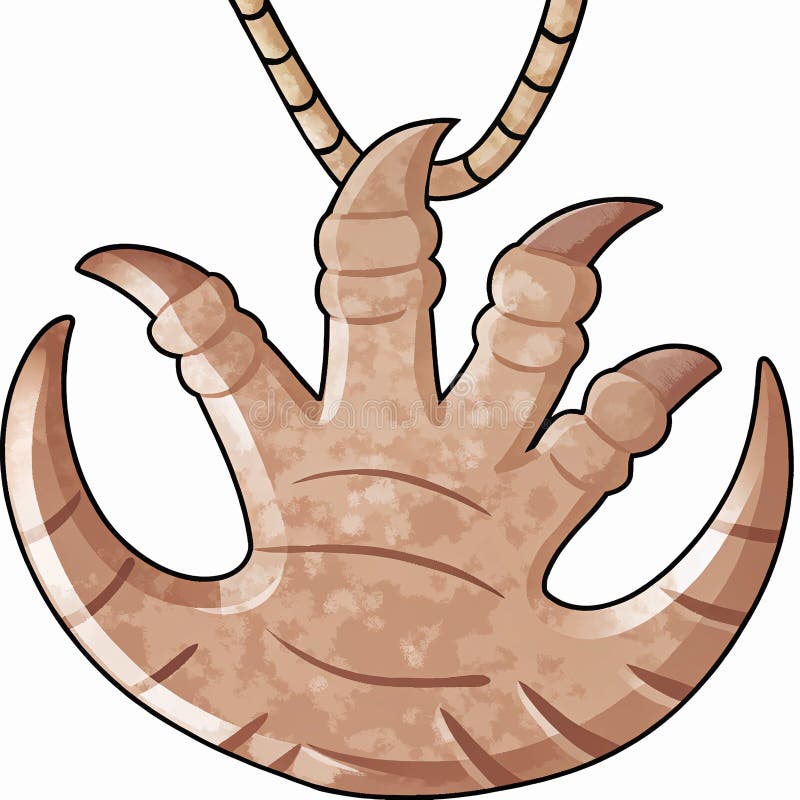 Claw Pendant Necklace Unique Animal Design Rustic Natural Texture ...