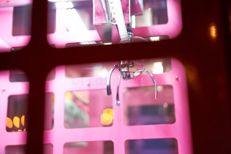 Doll Picker or Claw Clamp Machine in Game Arcade,clamping Doll Stock ...