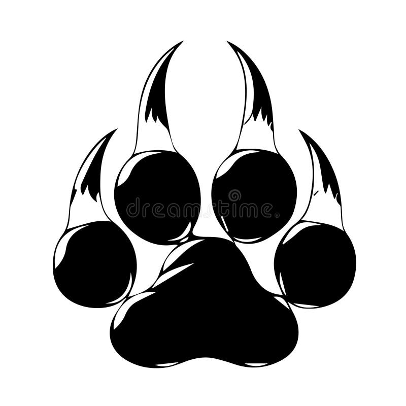 Claw Print, Showcasing the Distinct Imprint of a Predatory Animal S ...