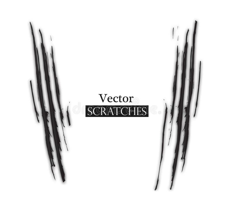 Claw Scratch on White Background. Vector Illustration Stock ...
