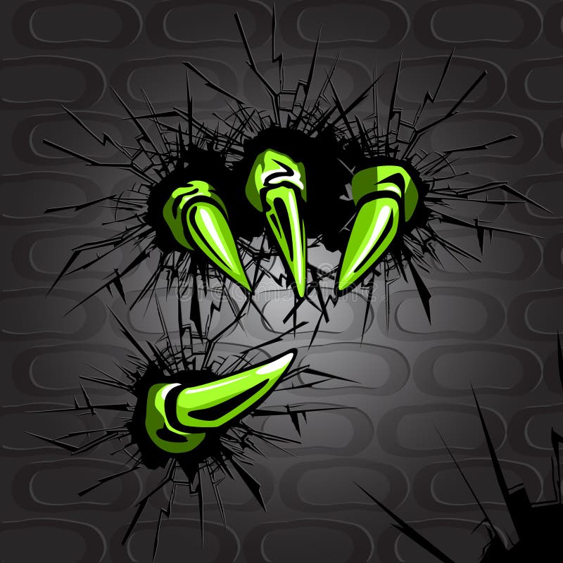 Claws stock vector. Illustration of alien, attack, monster - 20991042