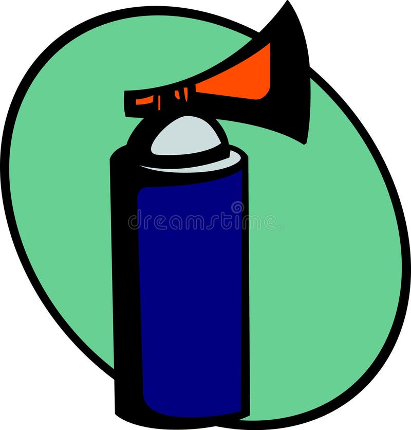 Claxon del aire ilustración del vector. Ilustración de fuerte - 1039242