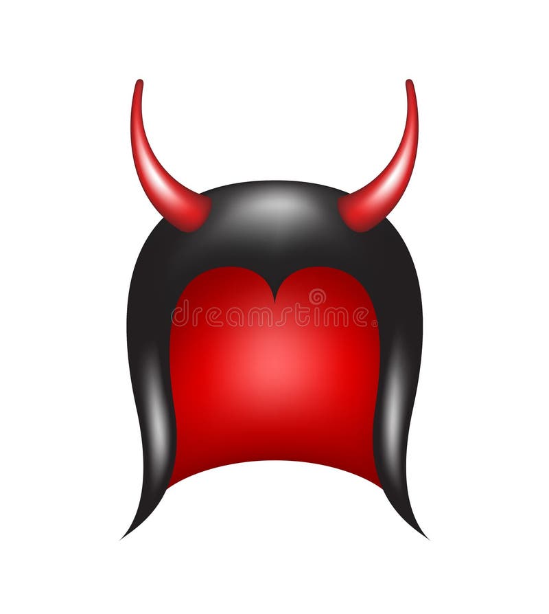 Los Cuernos De Los Diablos Dirigen El Engranaje Con El Tridente Y La ...