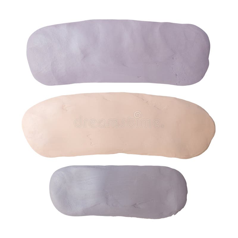 Handmade Clay Putty, Plasticine Shapes and Templates . Stock Photo ...
