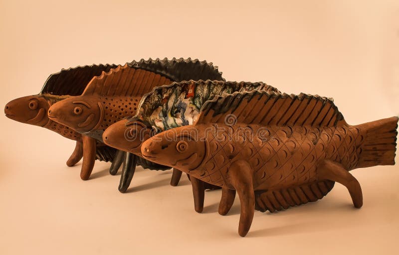 Ancient fish fossil stock photo. Image of isolated, marine - 161132404