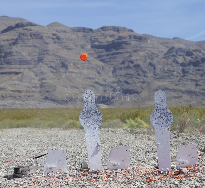 Clay from behind steel stock photo. Image of target, steel - 94853602