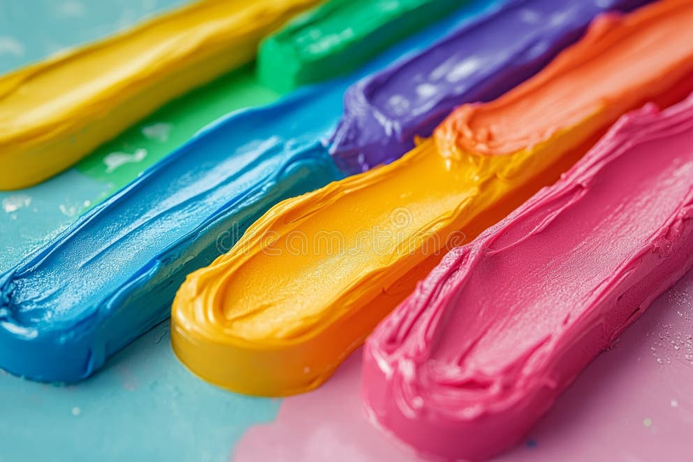 Clay Blocks on a Table, Ready for Creative Arts and Crafts Projects ...