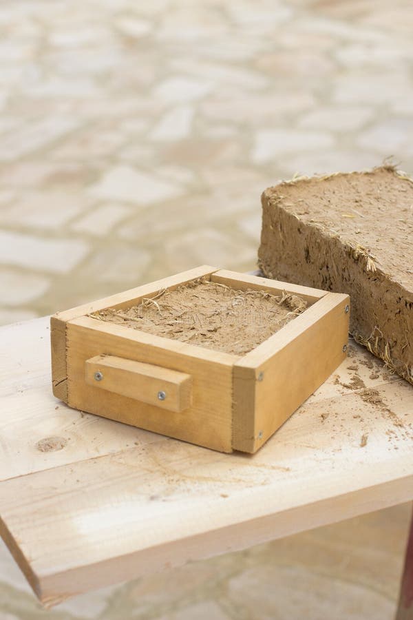 Clay Brick Mould Bioconstruction Concept Stock Image - Image of ...