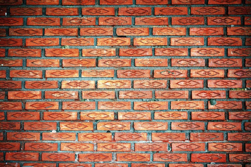 Clay Brick Pattern Background Stock Photo - Image of wall, backdrop ...