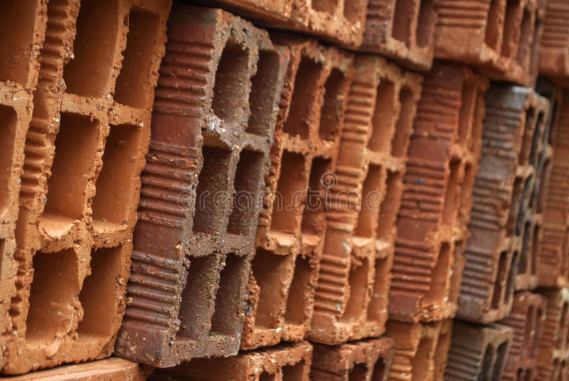 Clay bricks stock photo. Image of architecture, texture - 58494806