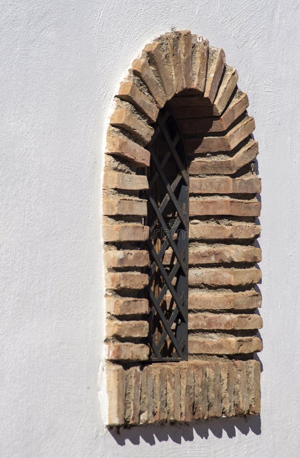 Clay Bricks Framing an Exterior Window Stock Photo - Image of pattern ...