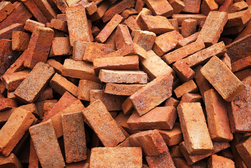 Clay Bricks Rouge Pour Le Fond Photo stock - Image du texturisé ...