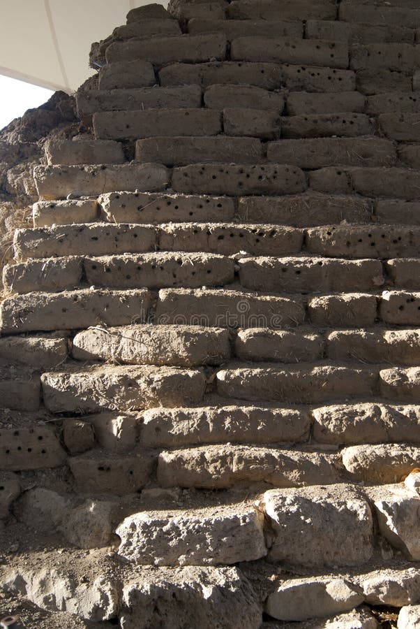 Clay bricks wall stock image. Image of bricks, ancient - 41808569