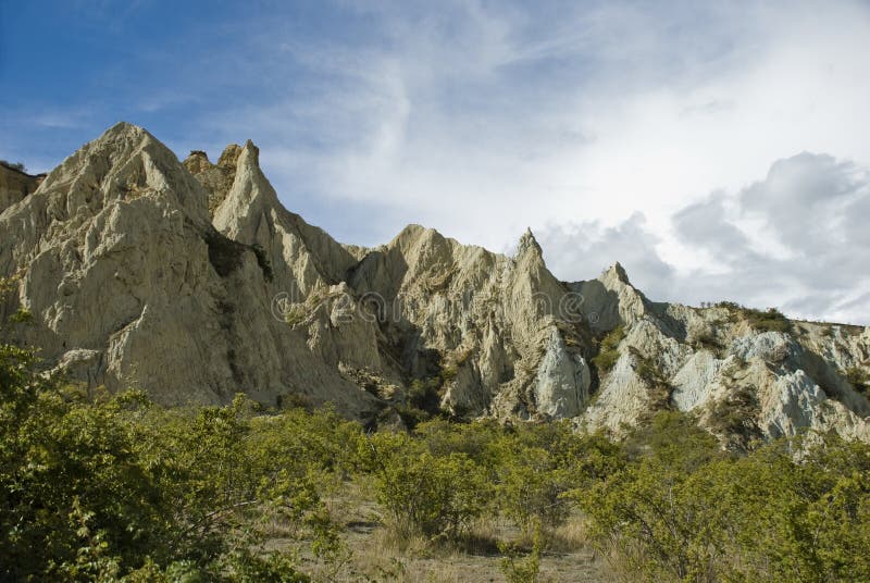 Clay cliffs stock image. Image of island, cook, scenic - 6770249